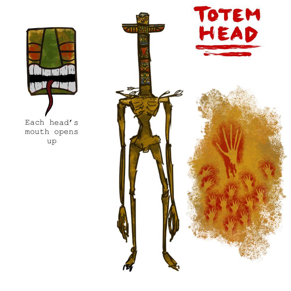 [OC] Ancient Siren Head subspecies - Totem Head | Scrolller