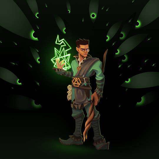 [OC][Art] Wildithas, Half elf Warlock | Scrolller