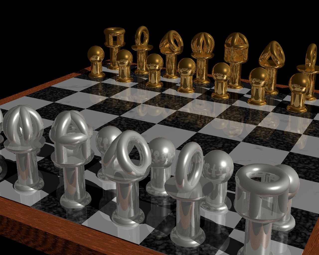 [OC] CGI chess set [1024x1280] (used POV-Ray v3.7) | Scrolller
