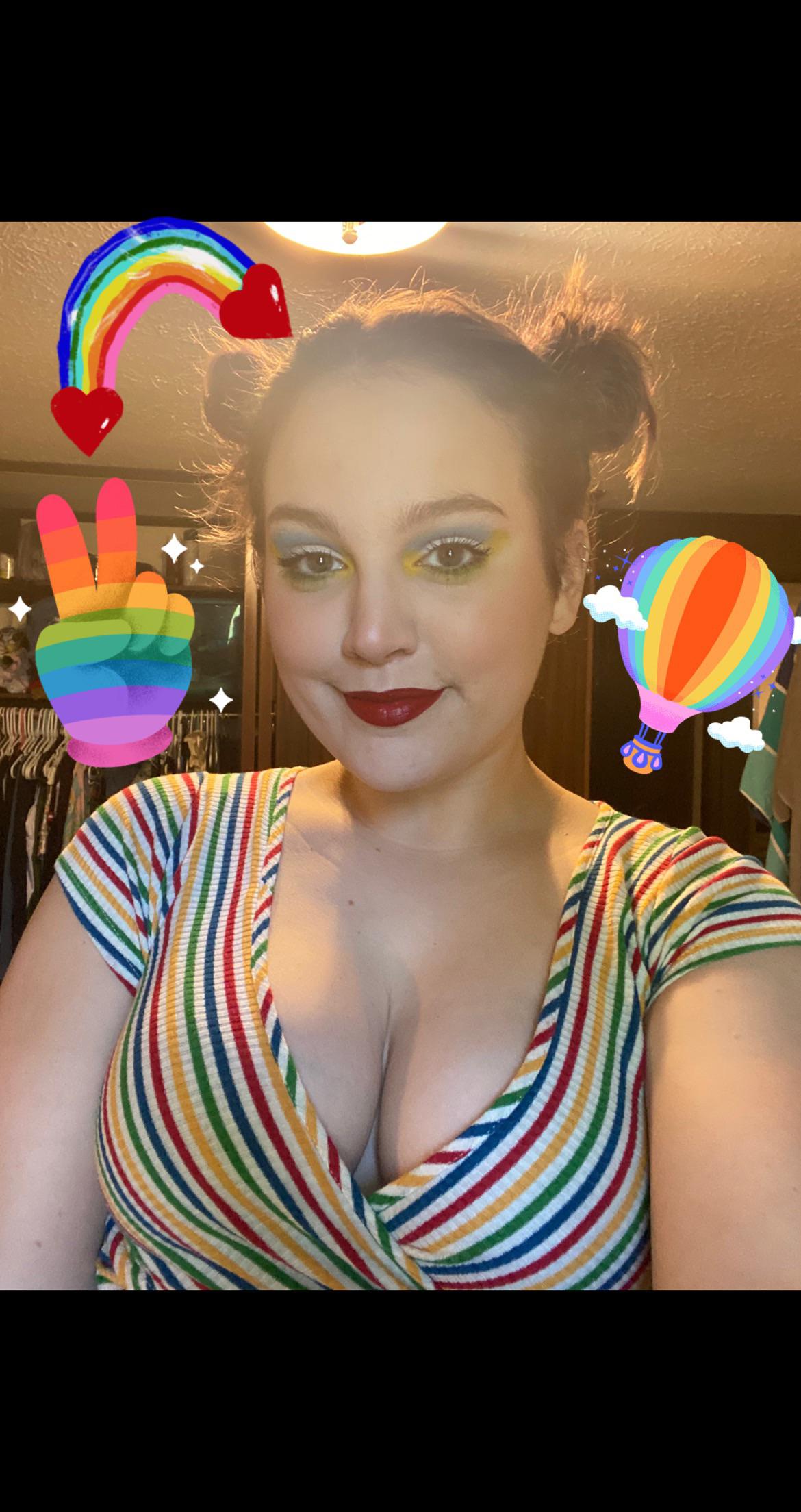 [OC] [F]25 I covered up my messy room with rainbow stickers in true ...