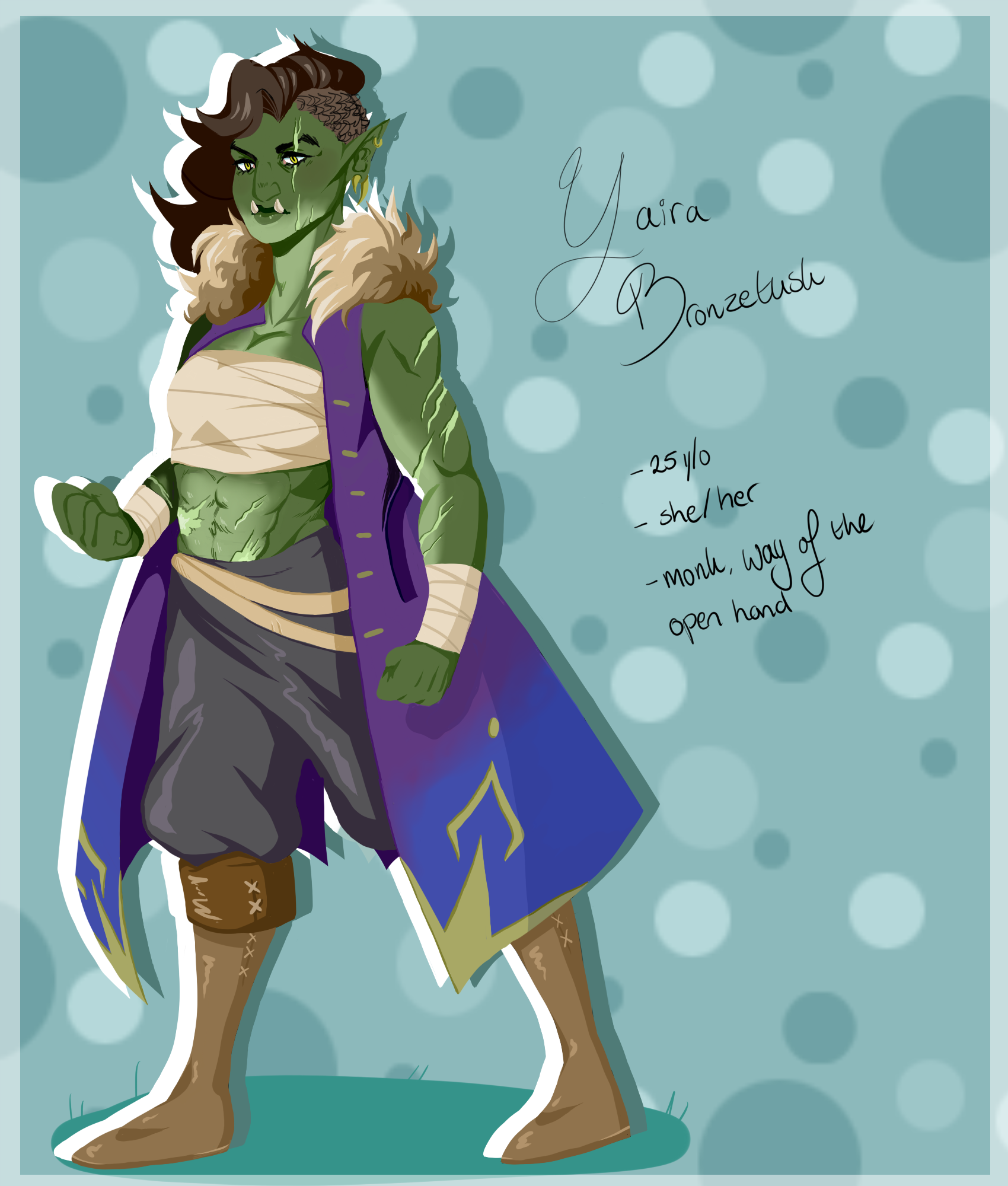 [OC] Half-orc Monk, way of the open hand | Scrolller