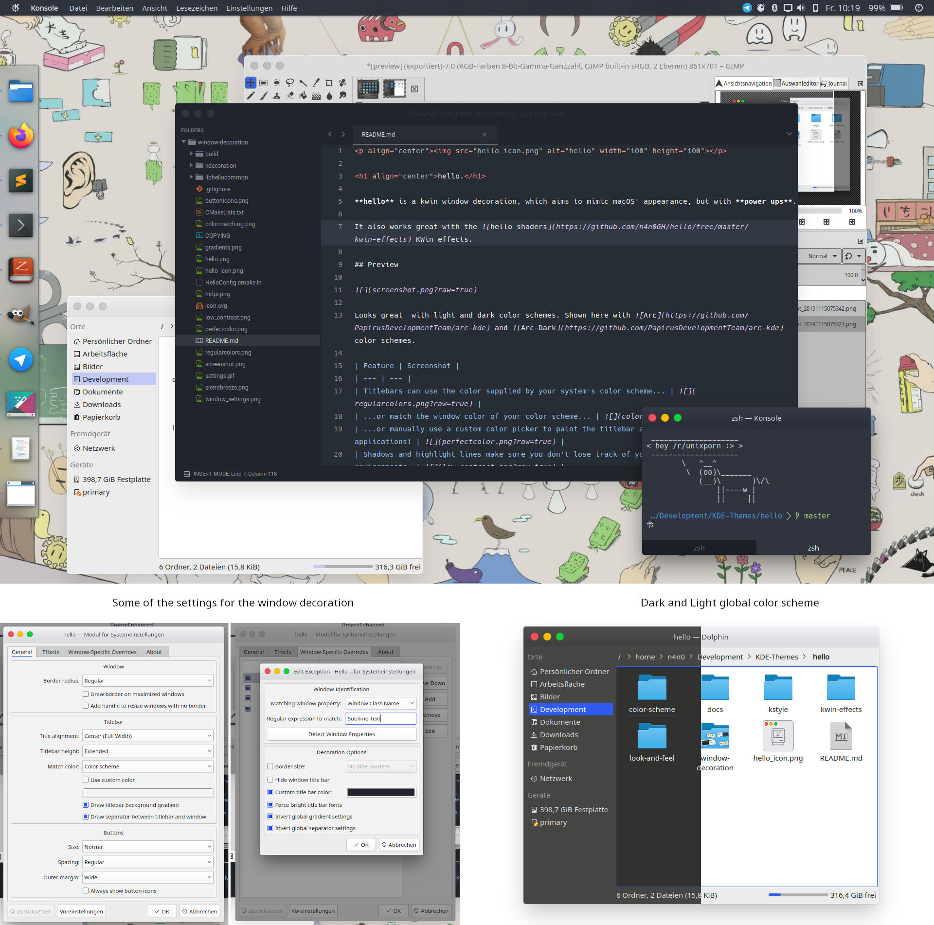 [OC] hello. (formerly known as BreezewayMod) - the KDE theme | Scrolller
