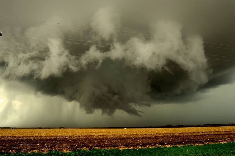 (OC) Rotating Wall Cloud in Central Nebraska, April 2014 [1920x1080] | Scrolller