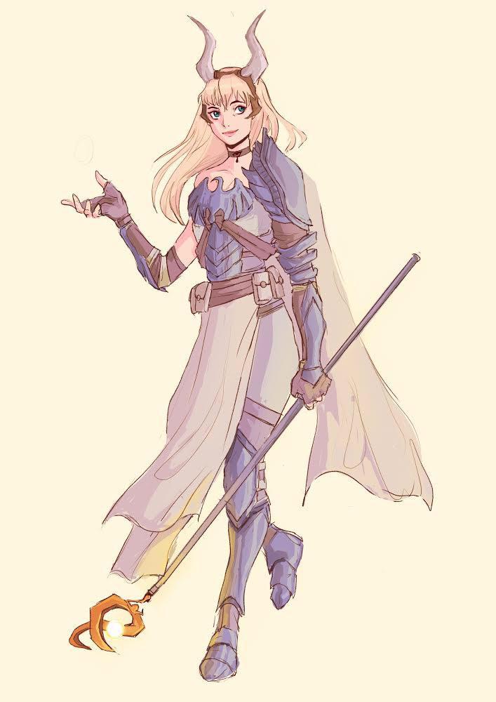 [OC] Soliana Olora, Half-elf Grave Cleric | Scrolller