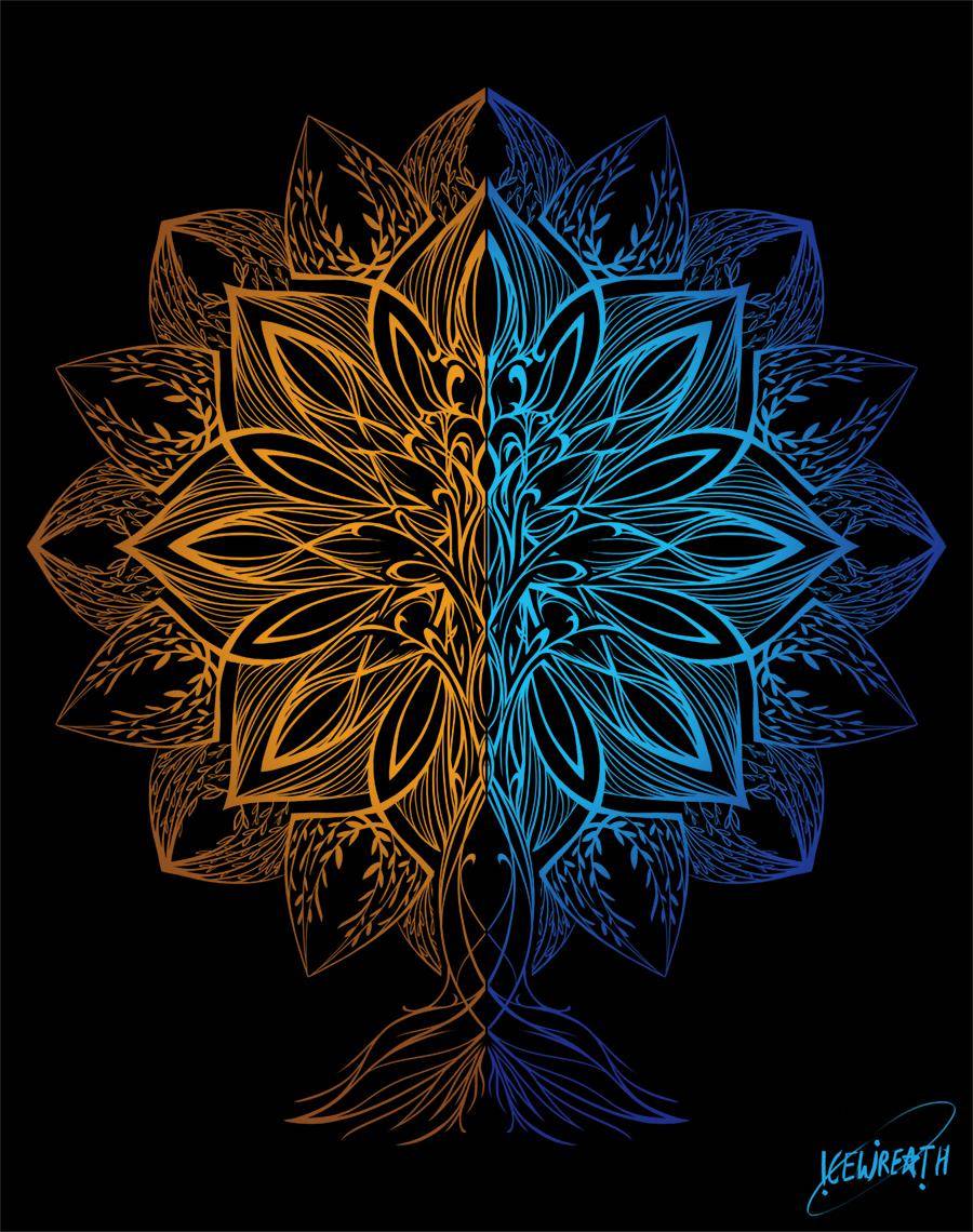 [OC] The Two Trees of Valinor - Mandala Design | Scrolller