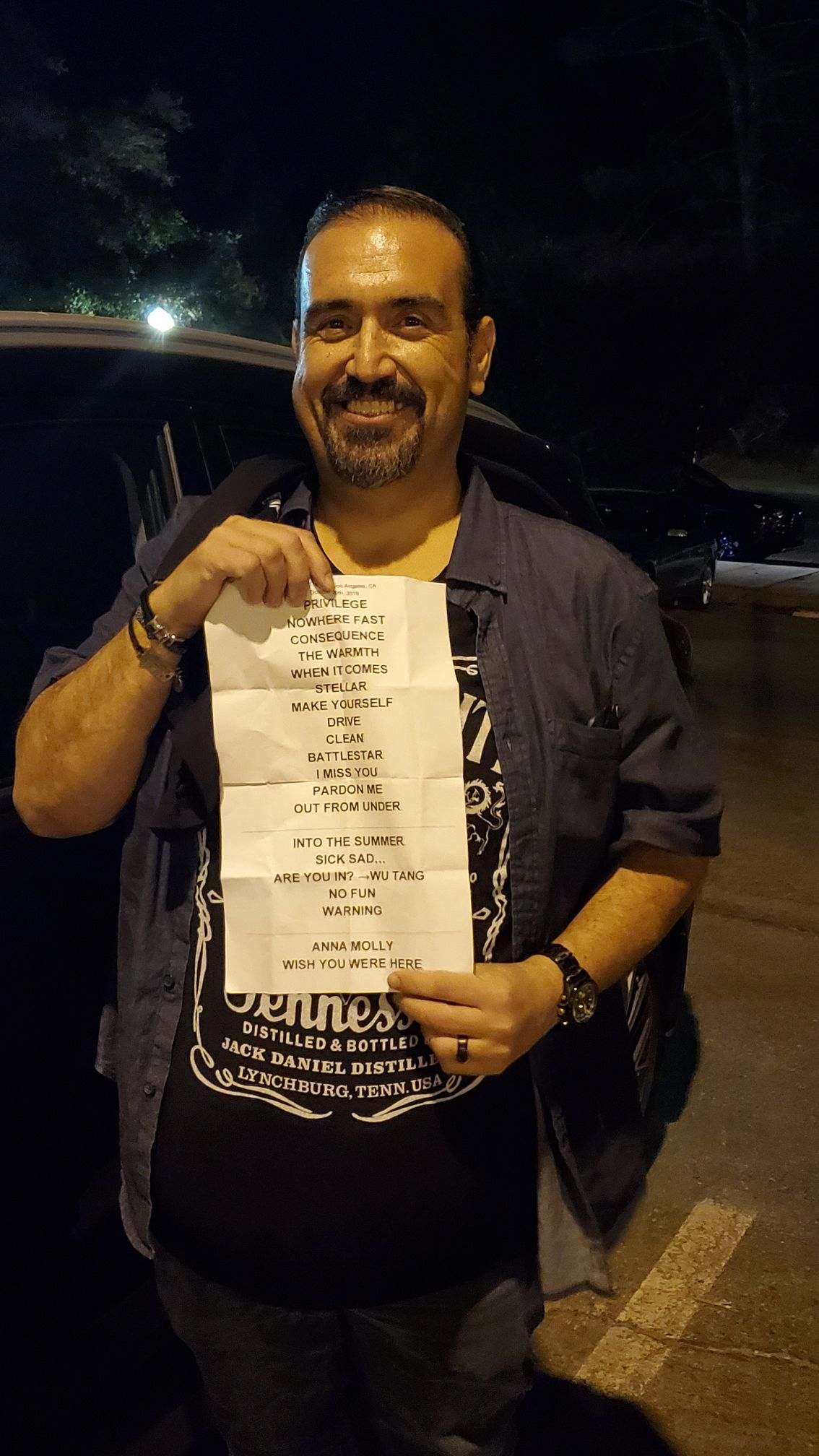 Official setlist Greek theater 10/26/19 | Scrolller