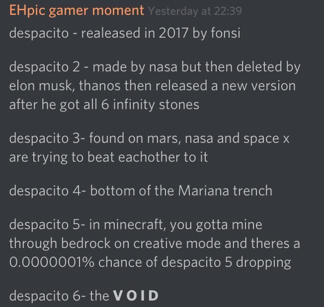 Oh shit we got despacito lore | Scrolller