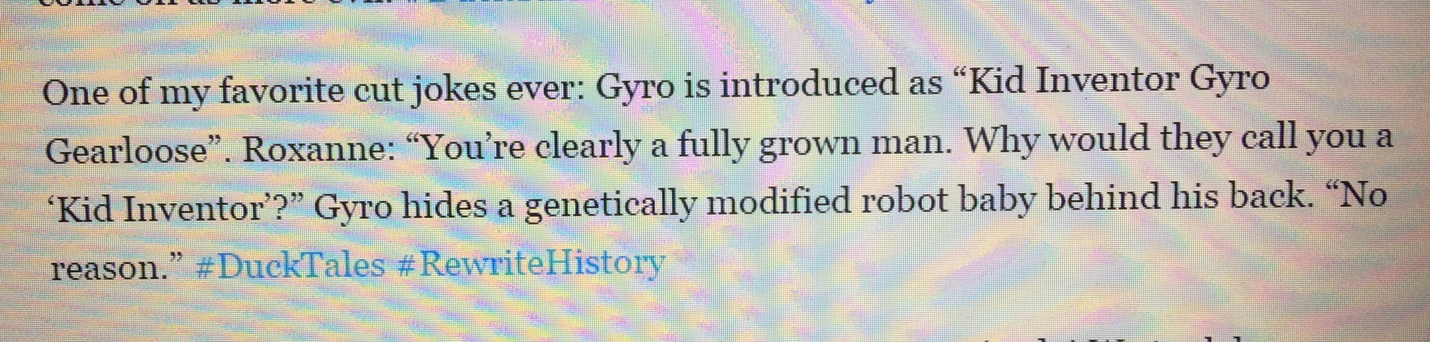 Oh this is so Gyro | Scrolller