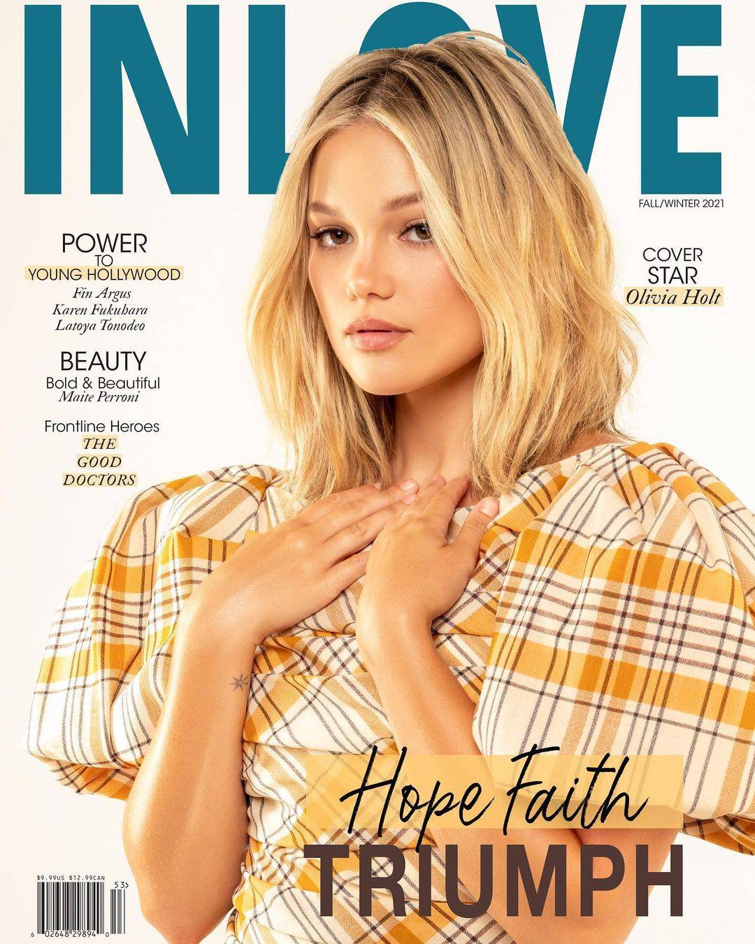 Olivia on the cover for INLOVE Magazine Fall/Winter 2021 | Scrolller