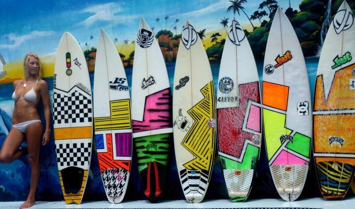 One babe, seven boards | Scrolller