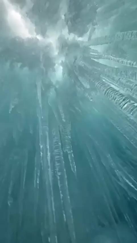 One of Antarctica's best-kept secrets is this amazing ice cave. | Scrolller