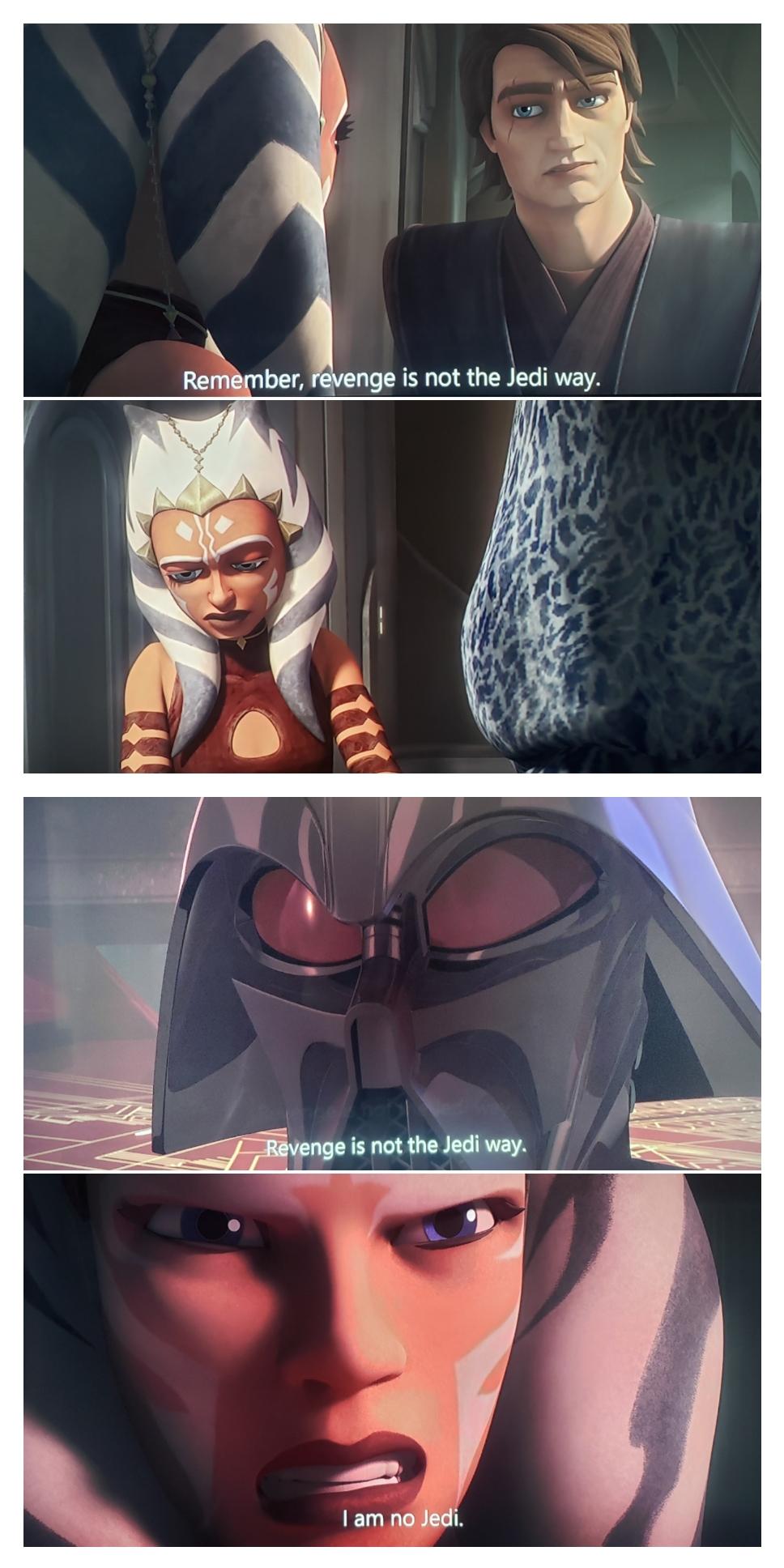 One of the last things he said to her before she goes on the run. It took her a few years, but ...