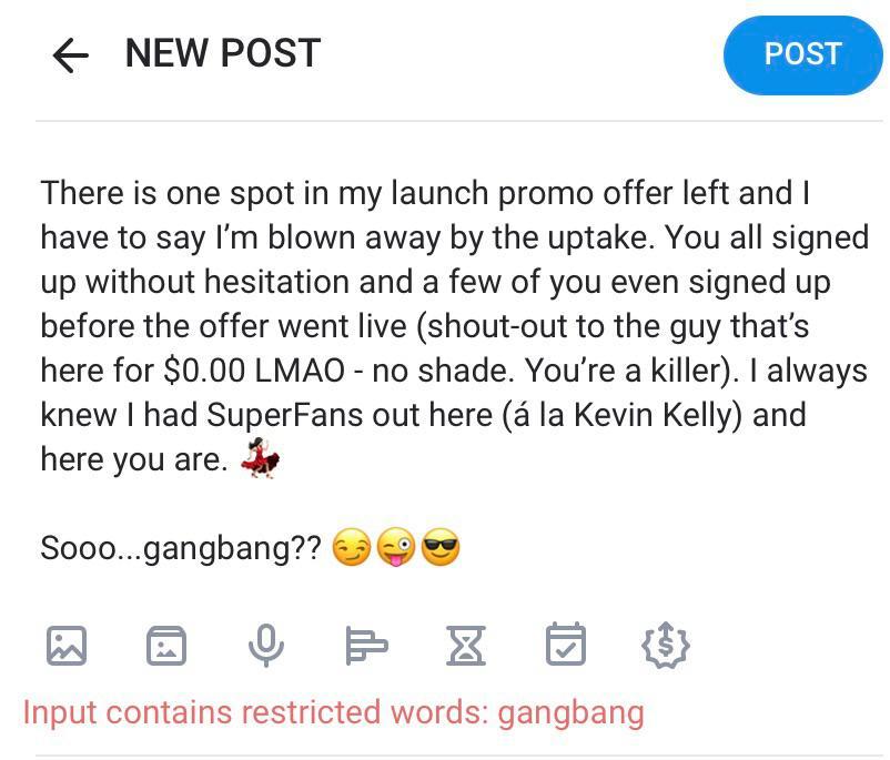 OnlyFans is kink shaming me 😂 | Scrolller