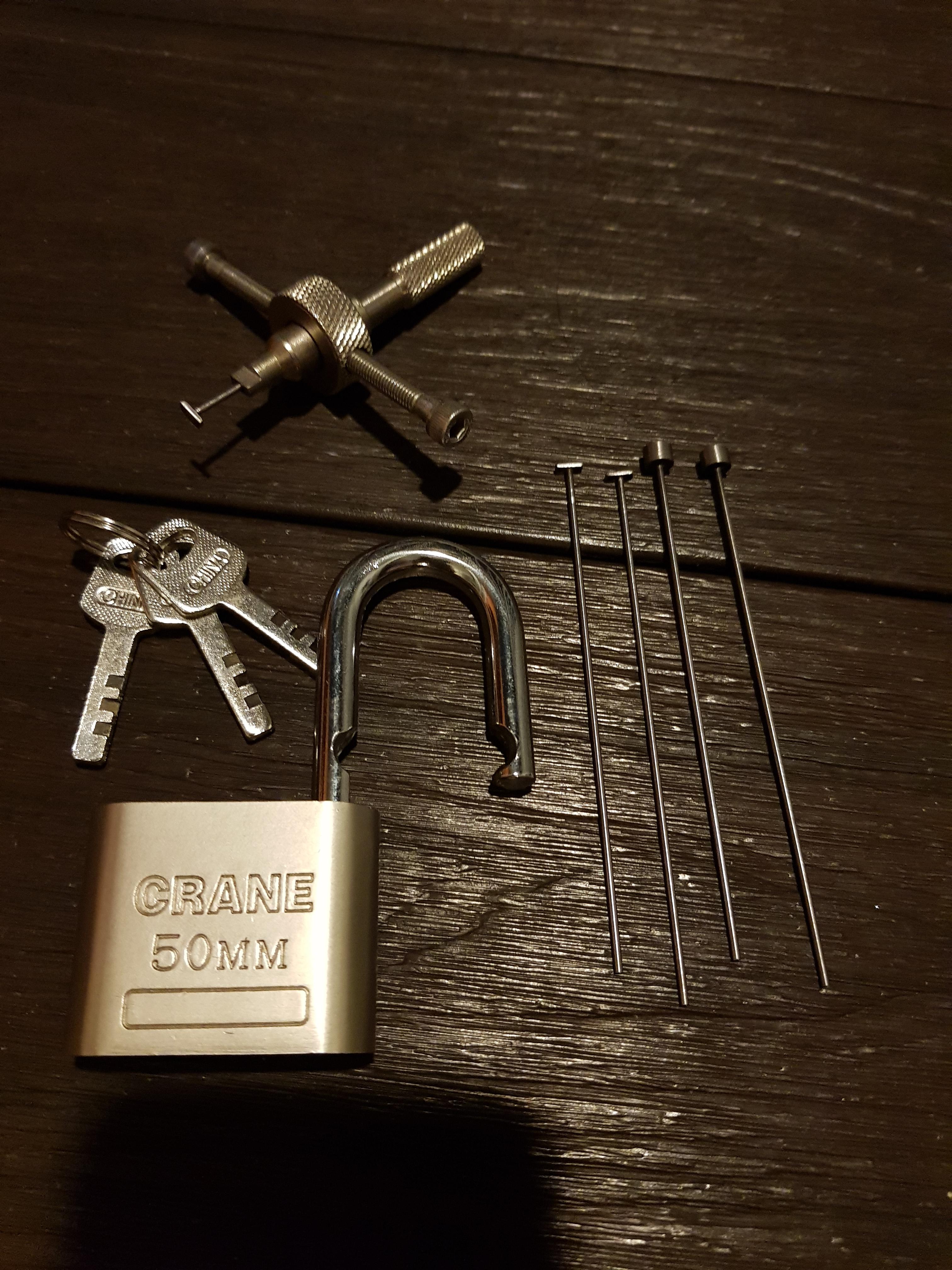Opened my first disk detainer lock with my homemade pick tip..so satisfying.. | Scrolller