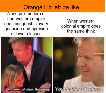 Orange lib left double standarts | Scrolller