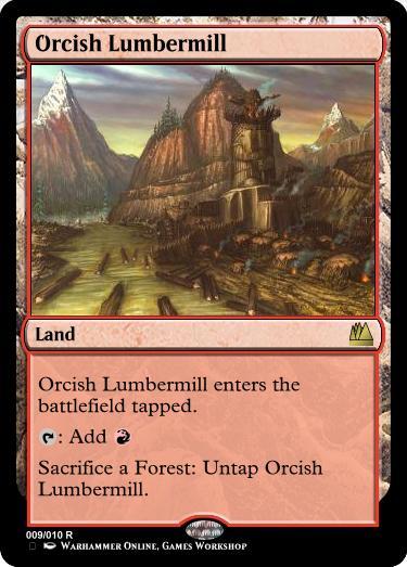 Orcish lumbermill: Inspired by the classic 1 drop | Scrolller