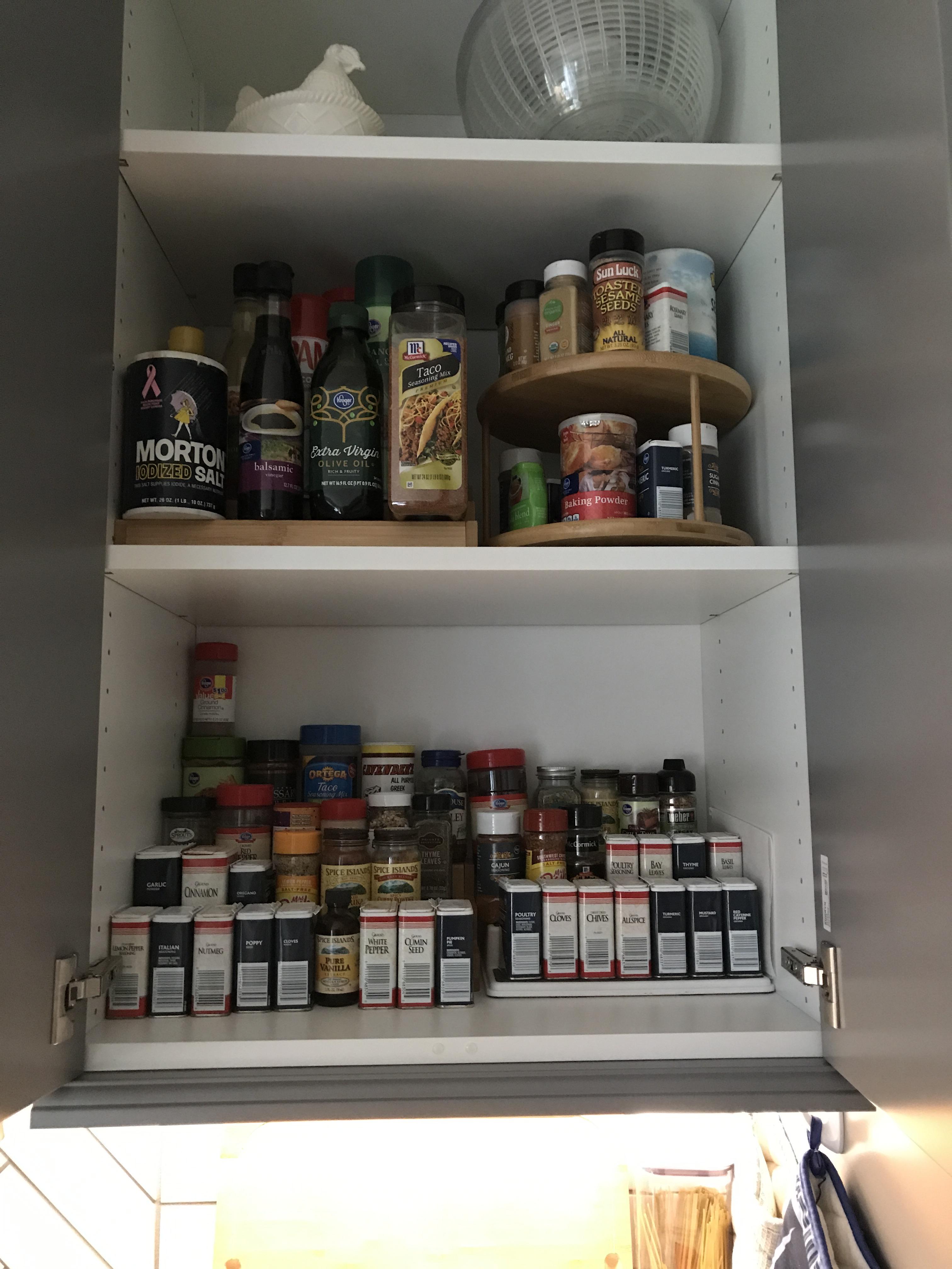 Organized my spice shelf in my new ikea cabinets. | Scrolller