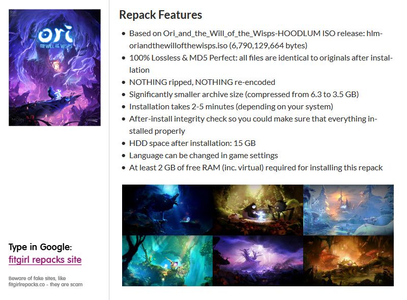 Ori and the Will of the Wisps (MULTi21) [FitGirl Repack] 3.5 GB | Scrolller