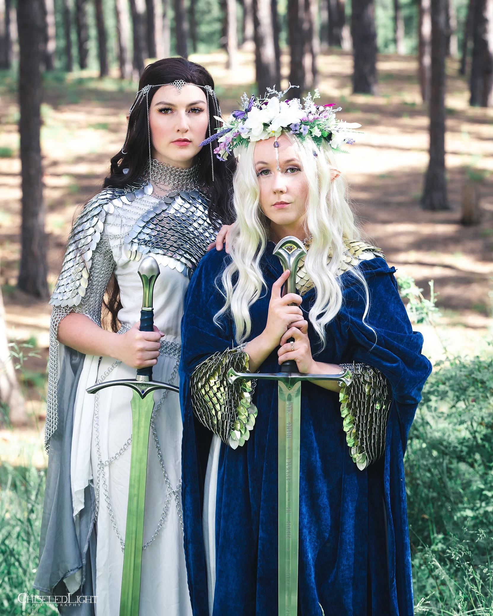 Original elf characters. All scale/chainmail and clothing made by the two of us! | Scrolller