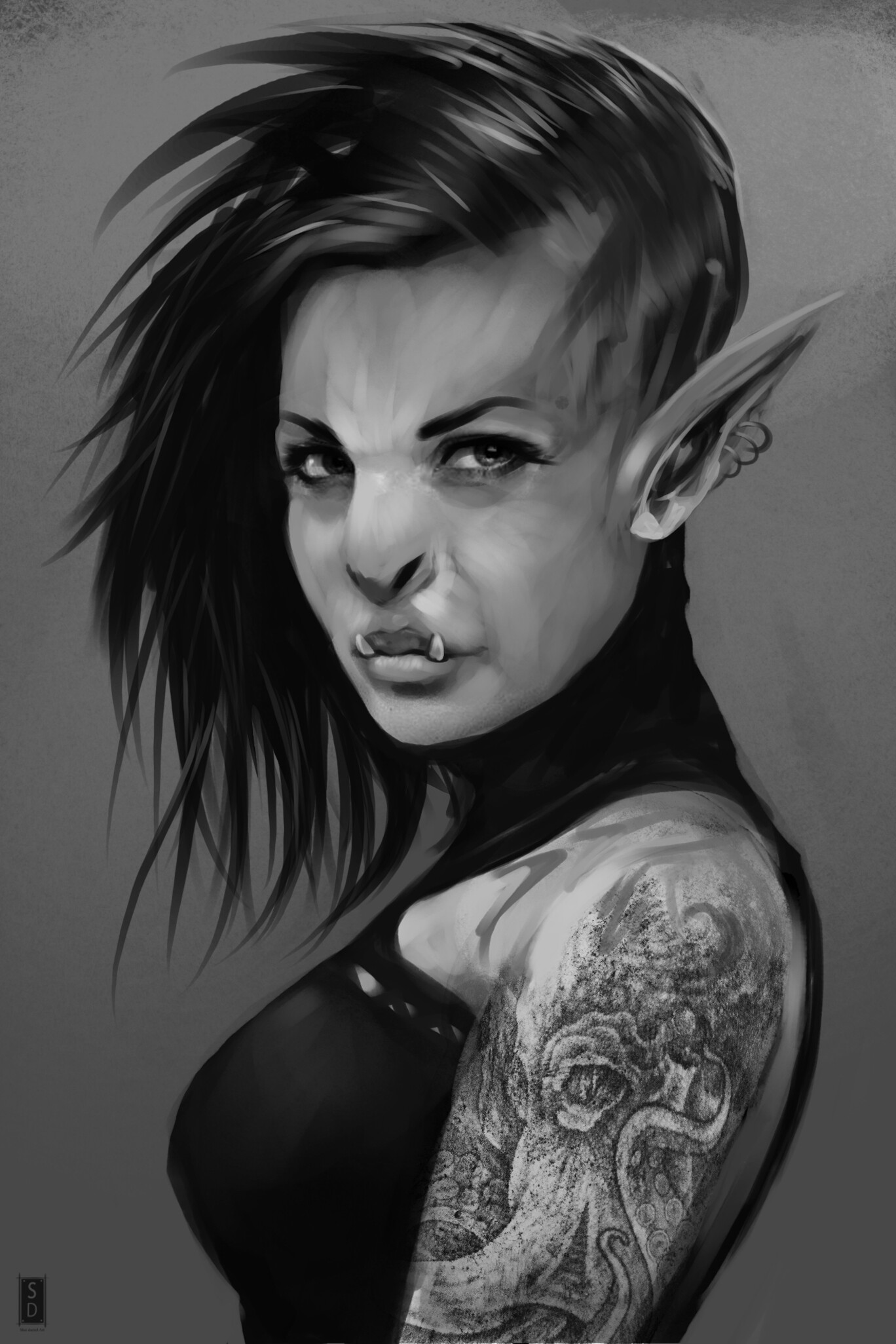 Ork Female by Shai Daniel | Scrolller