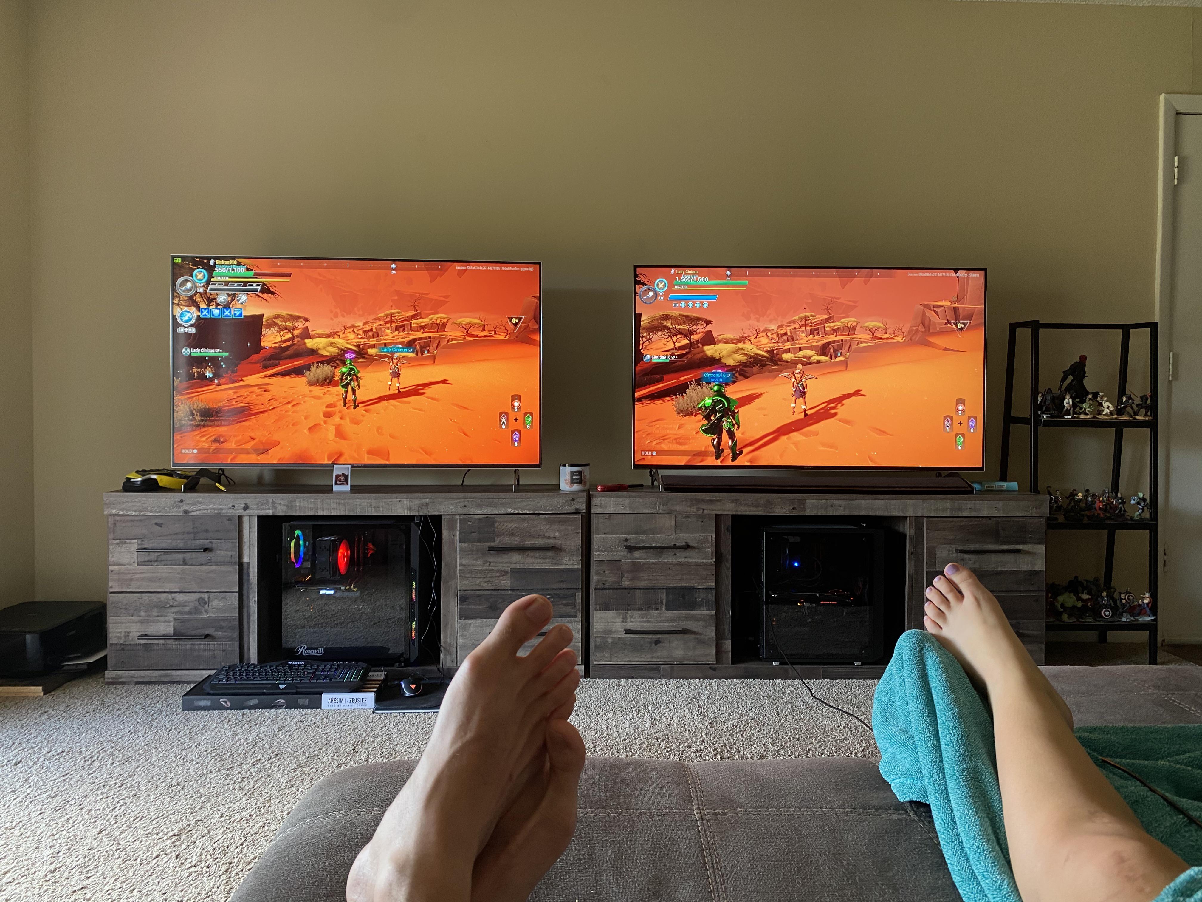 Our his and hers setup. | Scrolller