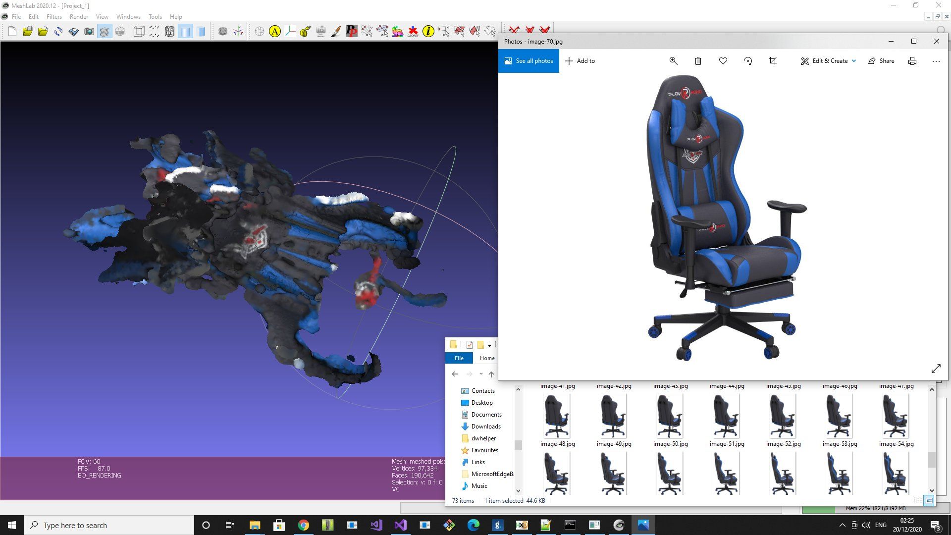 Out of curiosity wondered if photogrammetry would work to recreate a 3d model from amazon. First ...