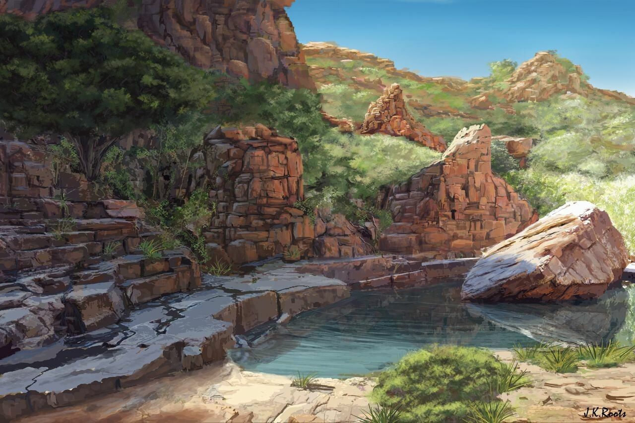 Outback Oasis by Johannes Roots | Scrolller