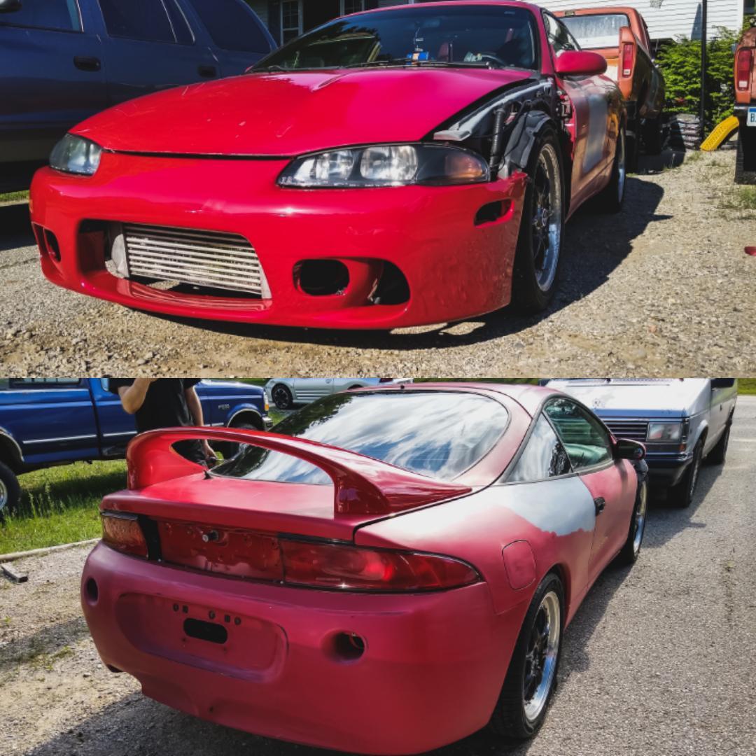 Painted the bumper and the high rise on my 98 GS-T today. Planning on having the rest painted ...