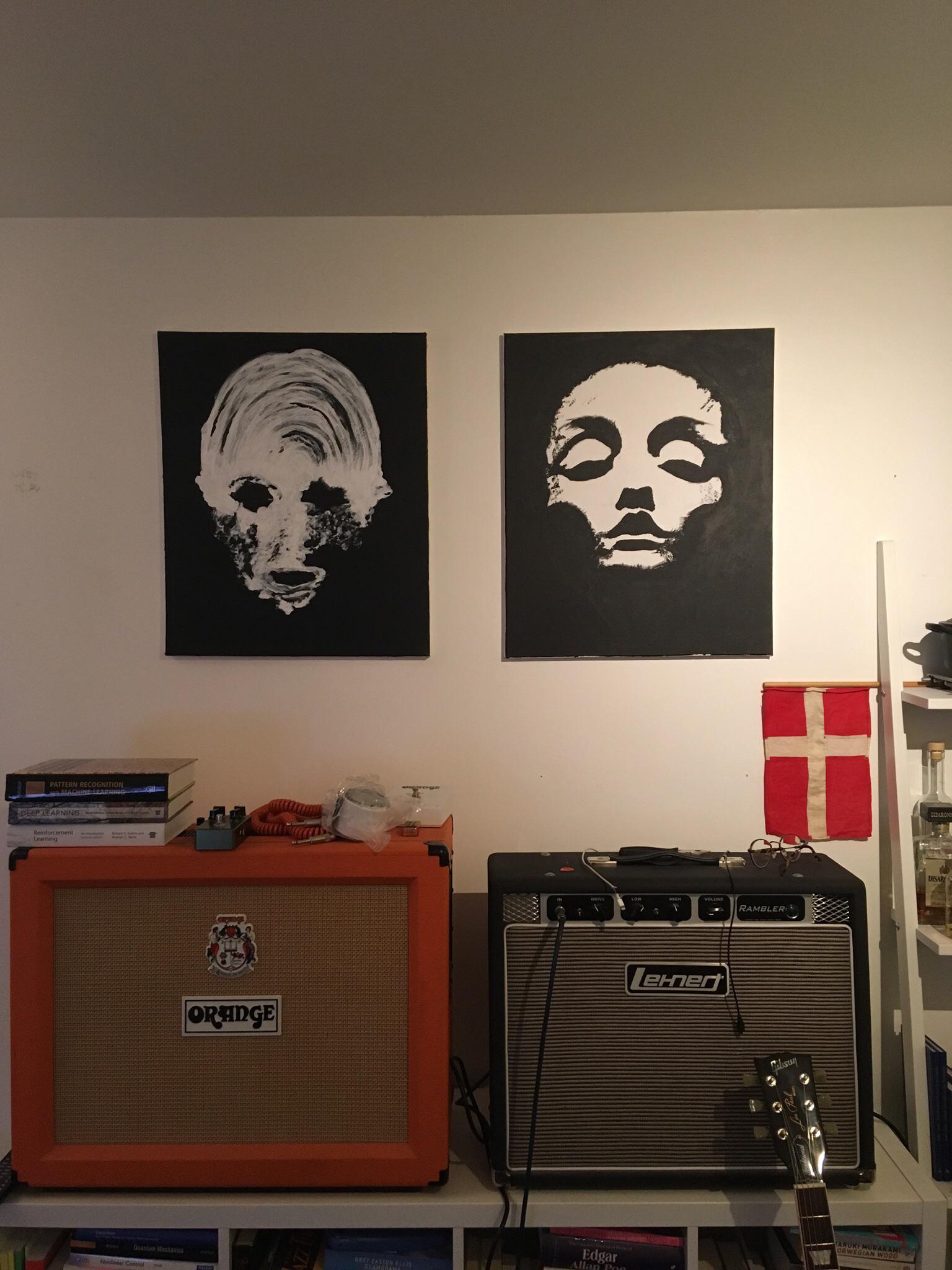 Painted two masterpieces for my music corner | Scrolller
