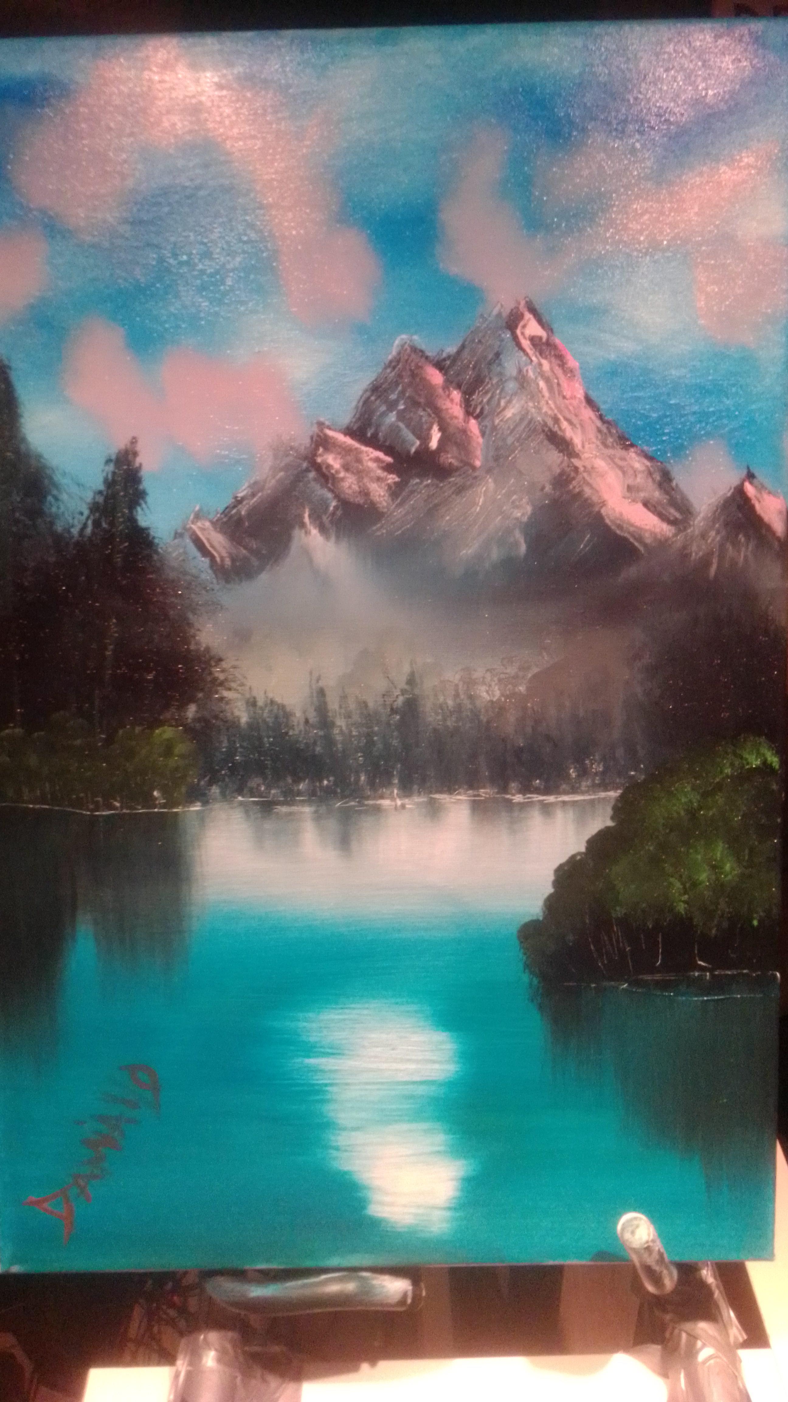 Painting for the very first time. Thank you Bob | Scrolller