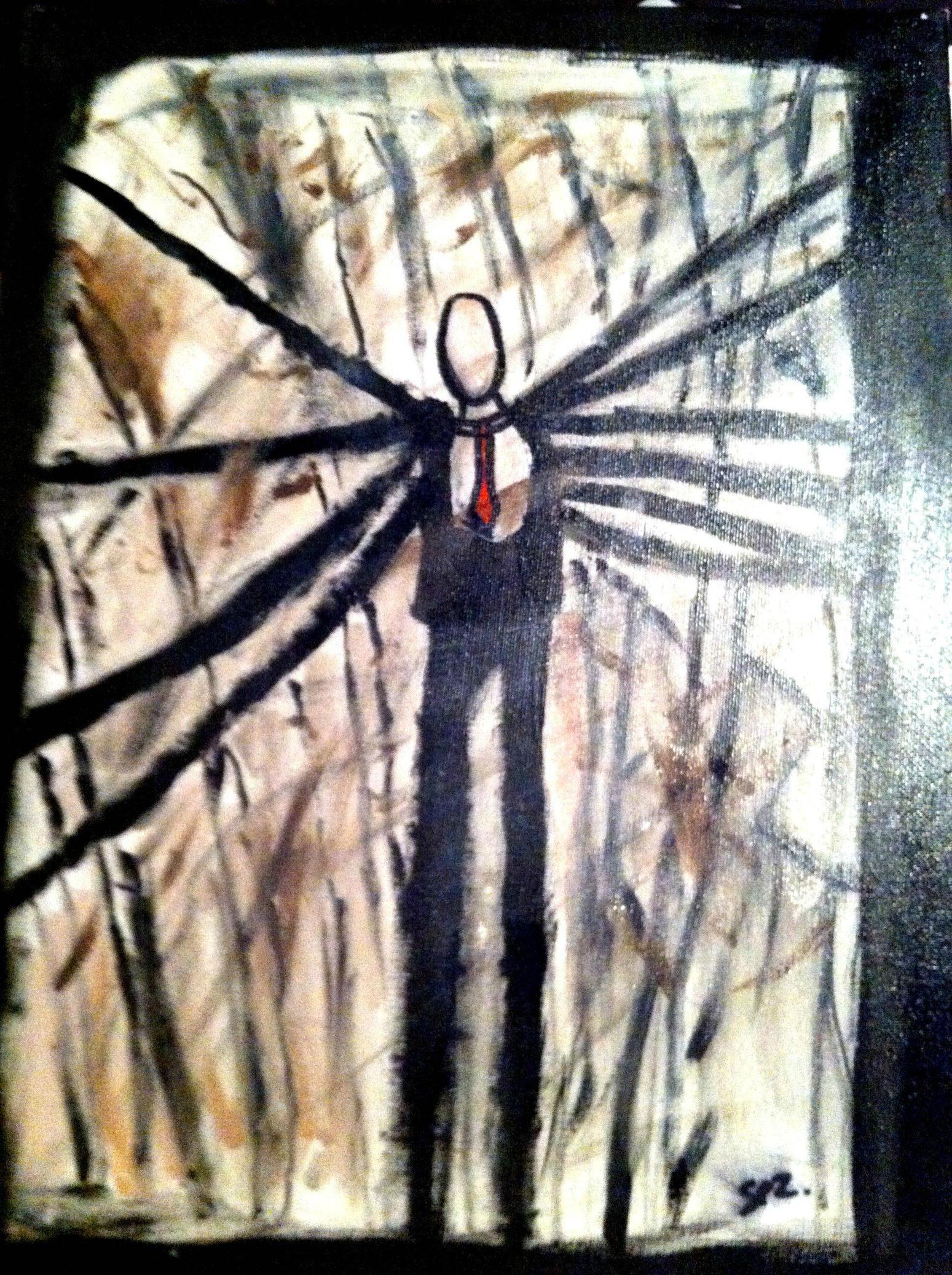 Painting of Slender Man | Scrolller