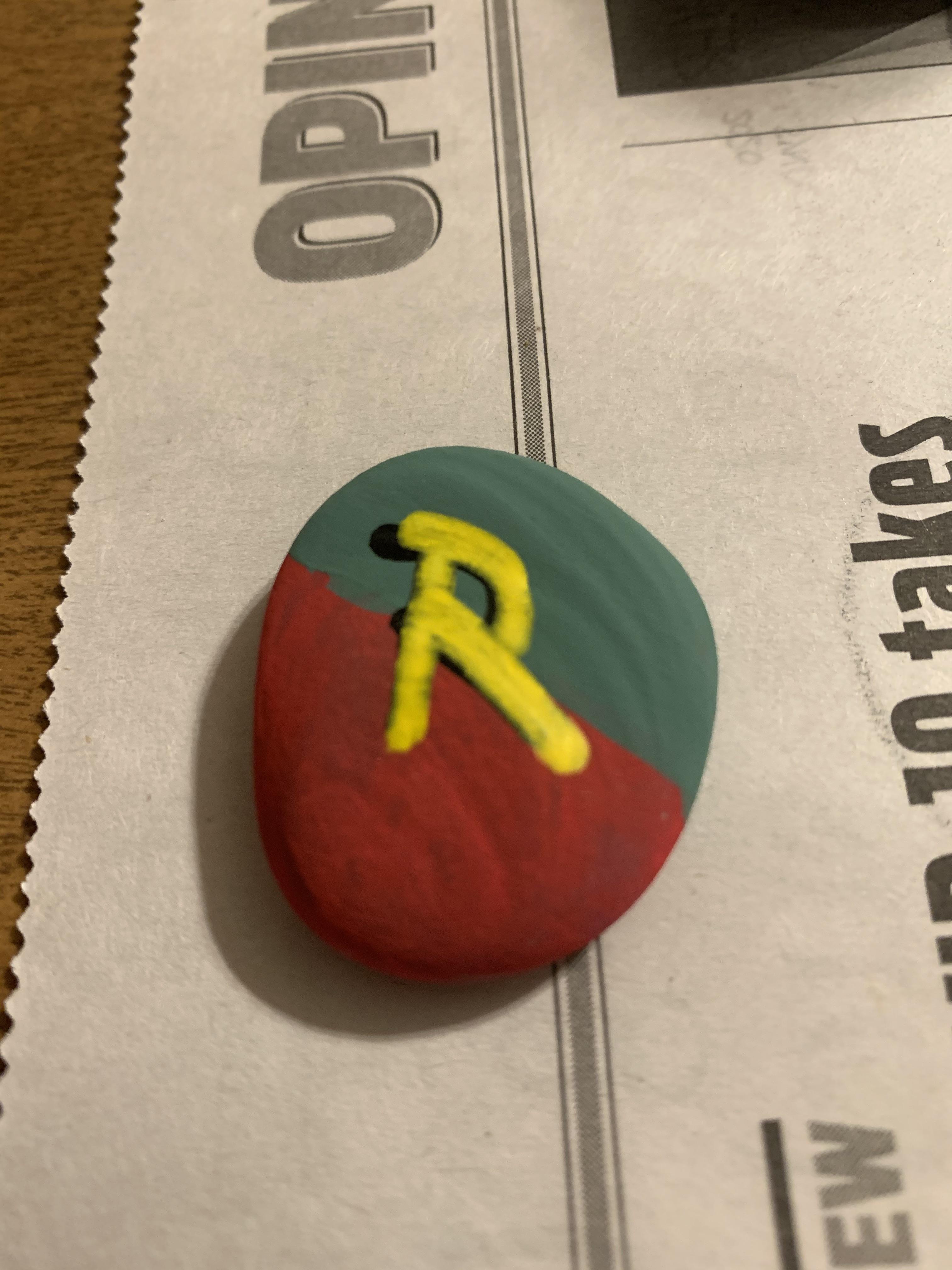 Painting peace rocks with my girlfriend and her mom this evening. | Scrolller