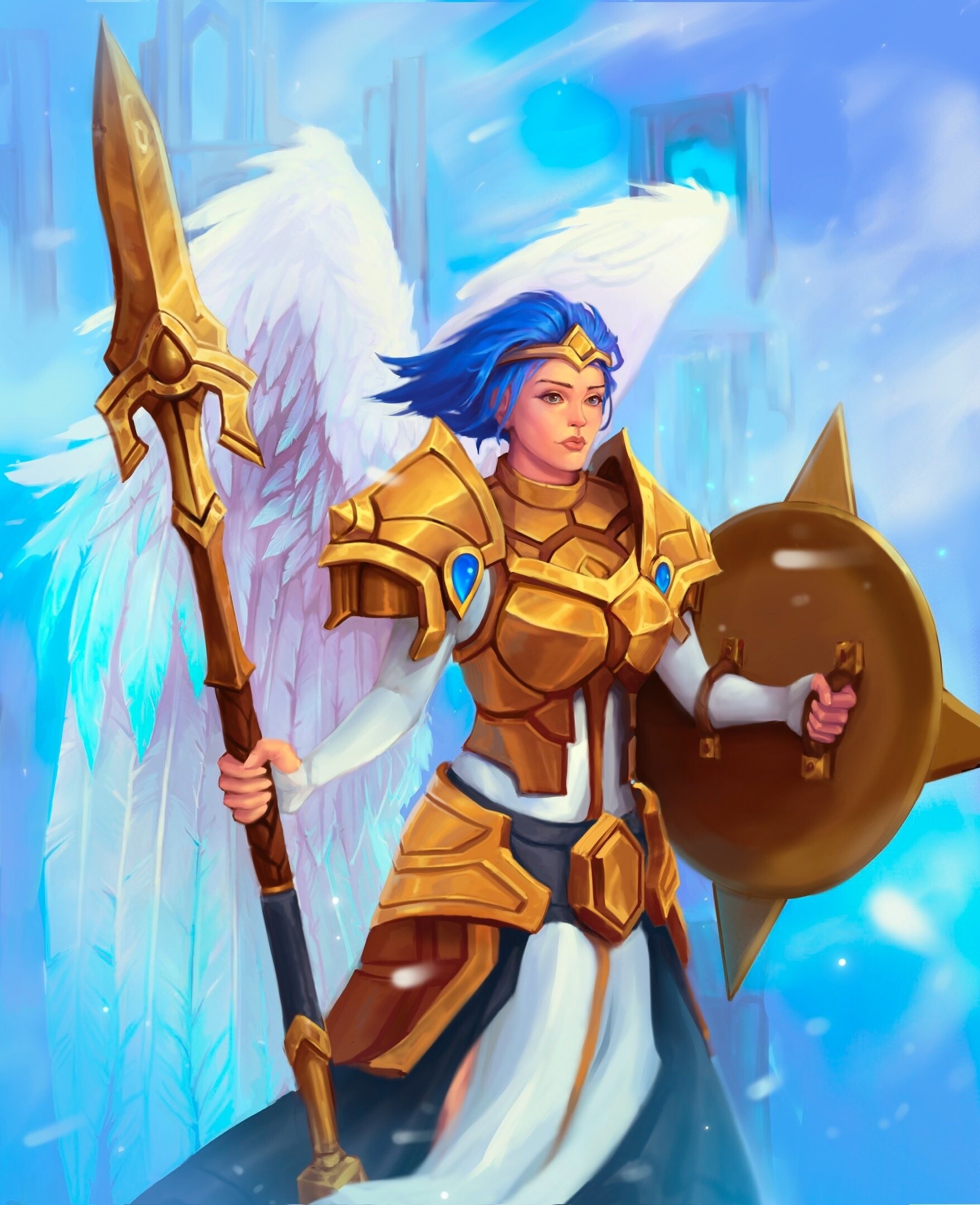 Paladin Hildira in Bastion by Anna Esyutkina | Scrolller