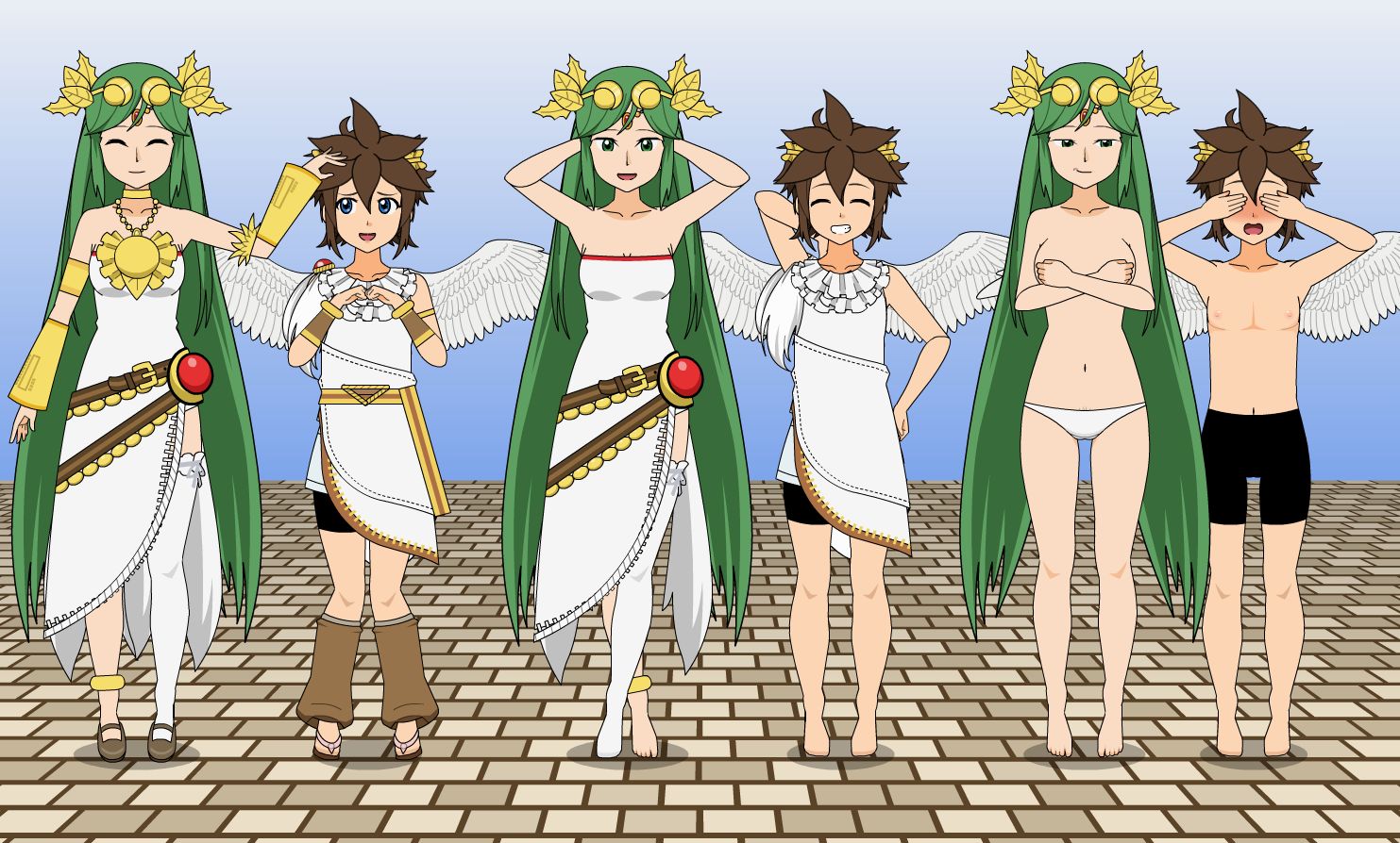 Palutena and Pit (Kid Icarus) | Scrolller