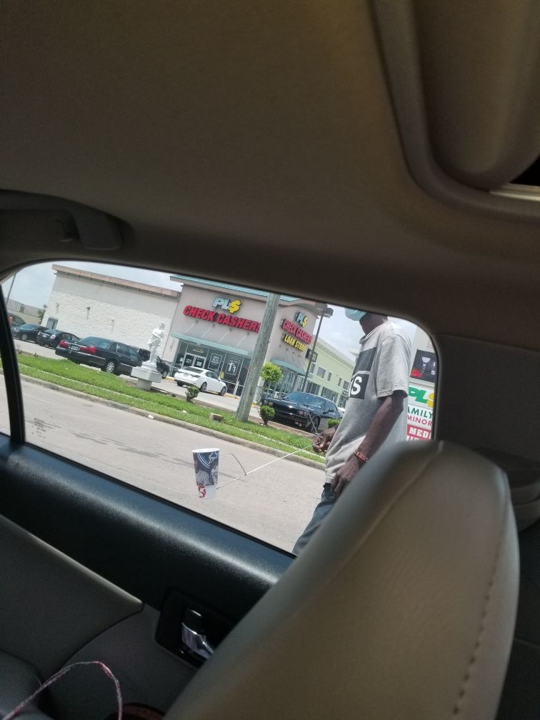Panhandling with social distance. | Scrolller