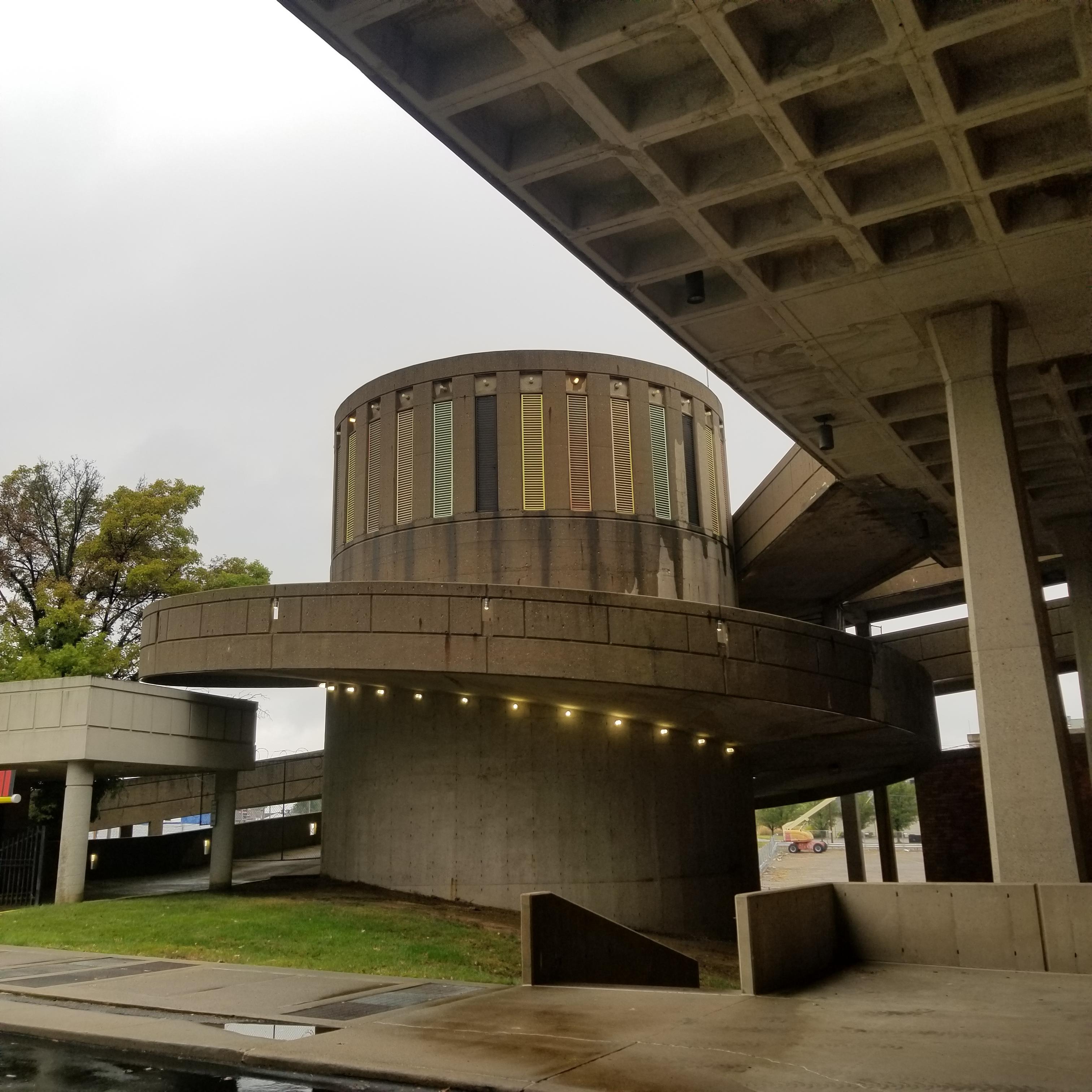 Parking structure at Canton Memorial Civic Center in Canton, Ohio. | Scrolller