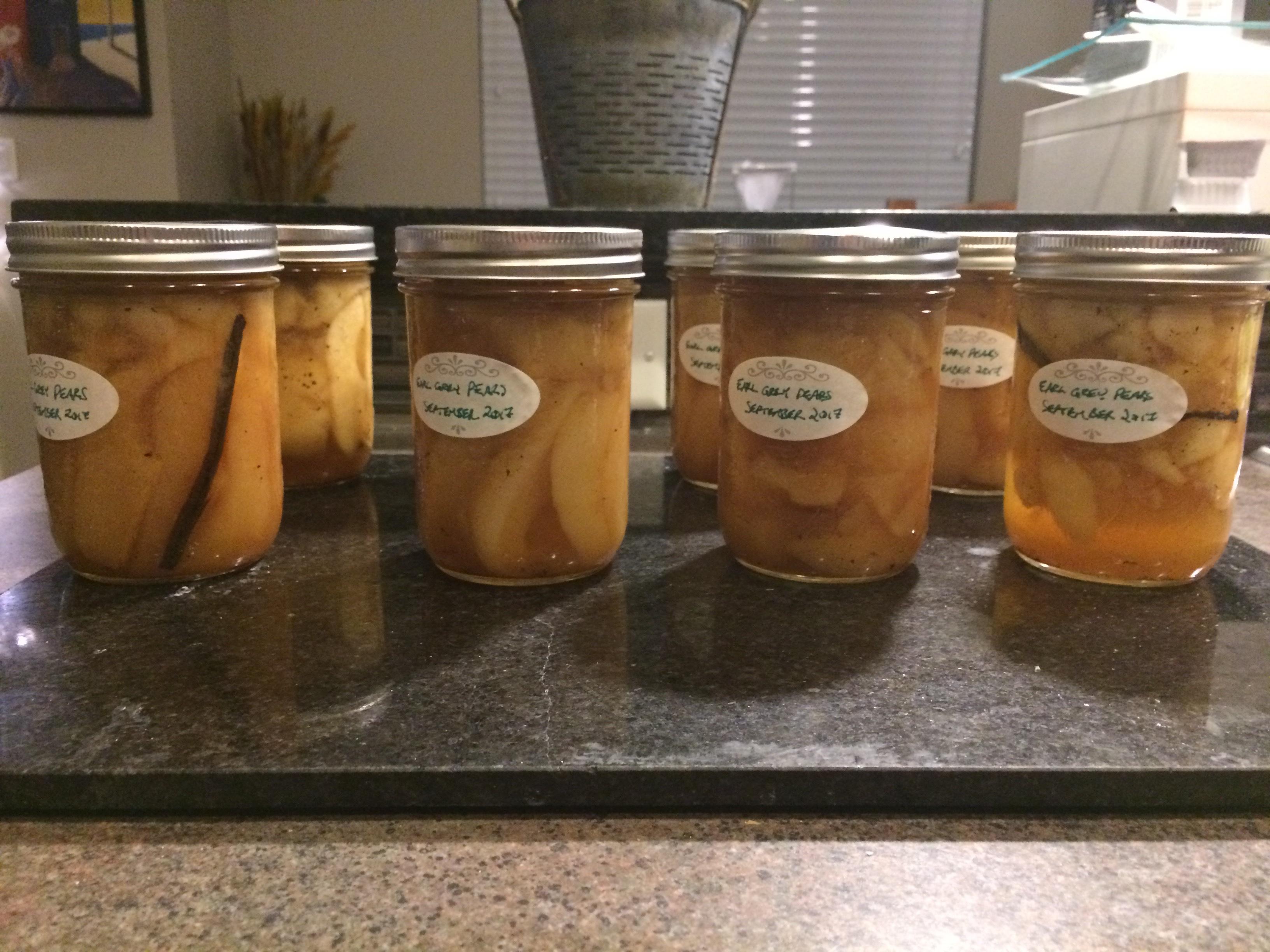 Pears, in Earl Grey and Vanilla syrup | Scrolller