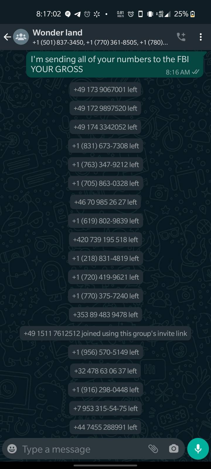 PEDOPHILES MAKING WHATS APP NL GROUPS HERE ARE THERE PHONE NUMBERS ...