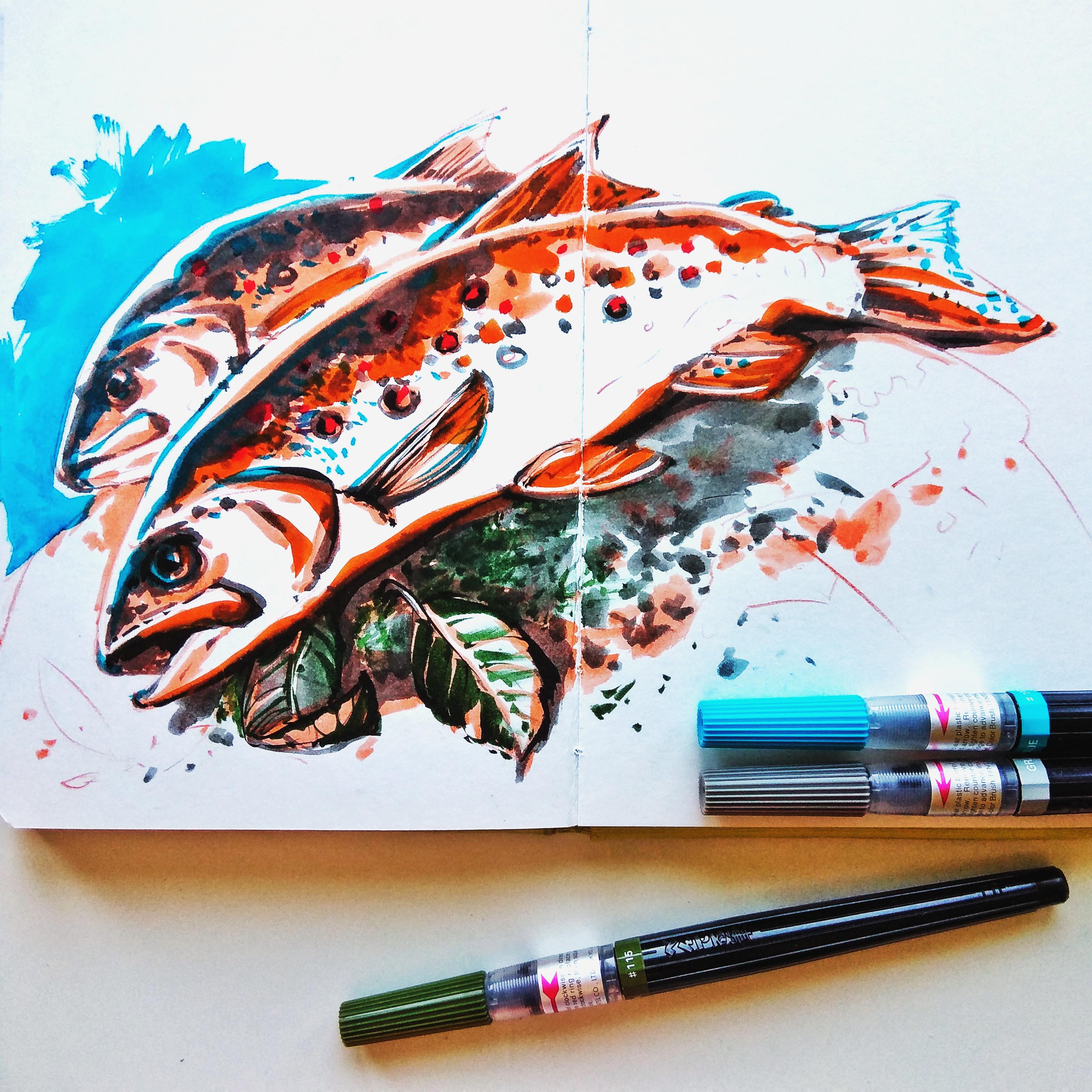 Pentel color brush | Scrolller