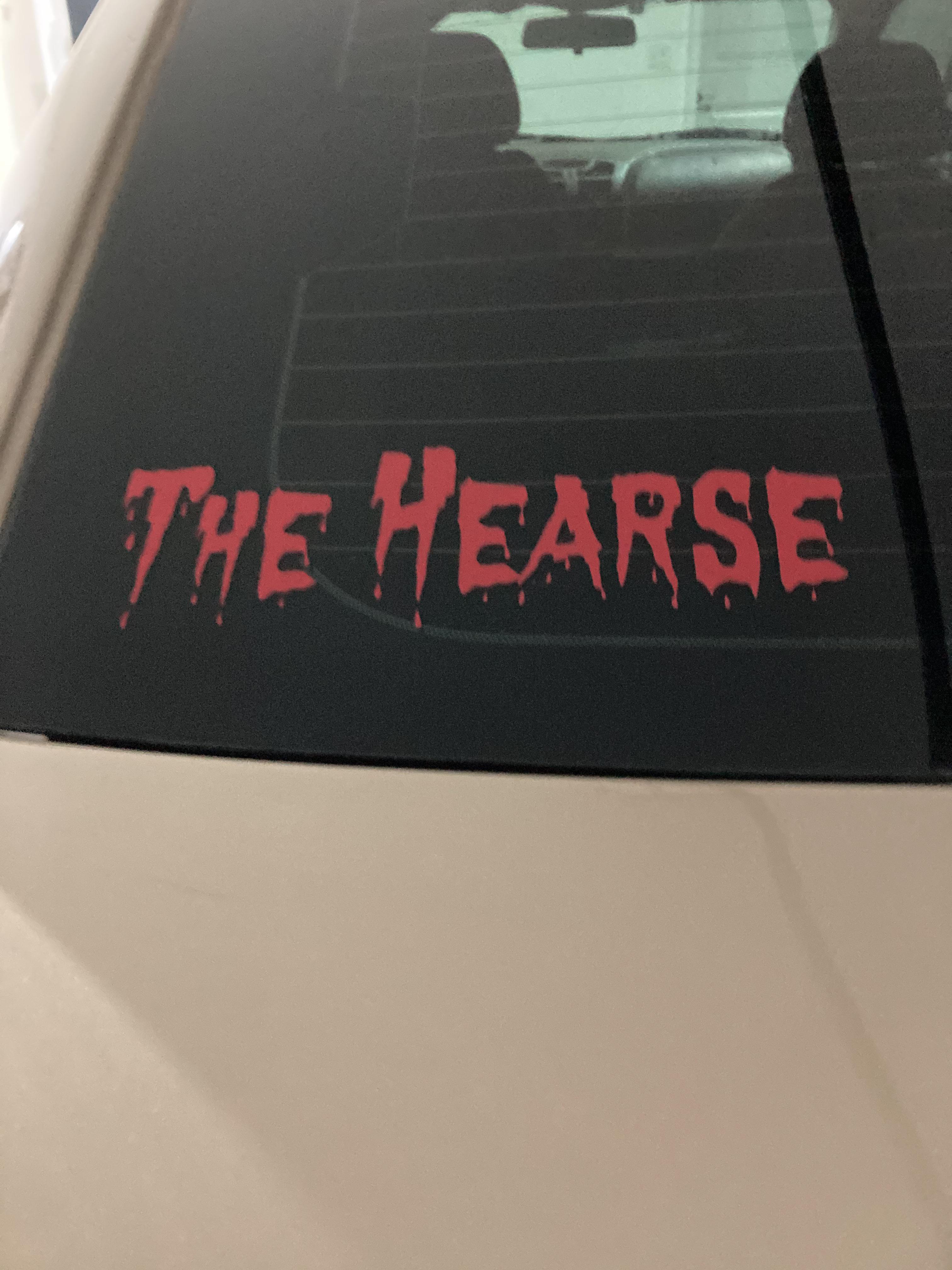 People at school call my car “the hearse” so I made a car decal | Scrolller