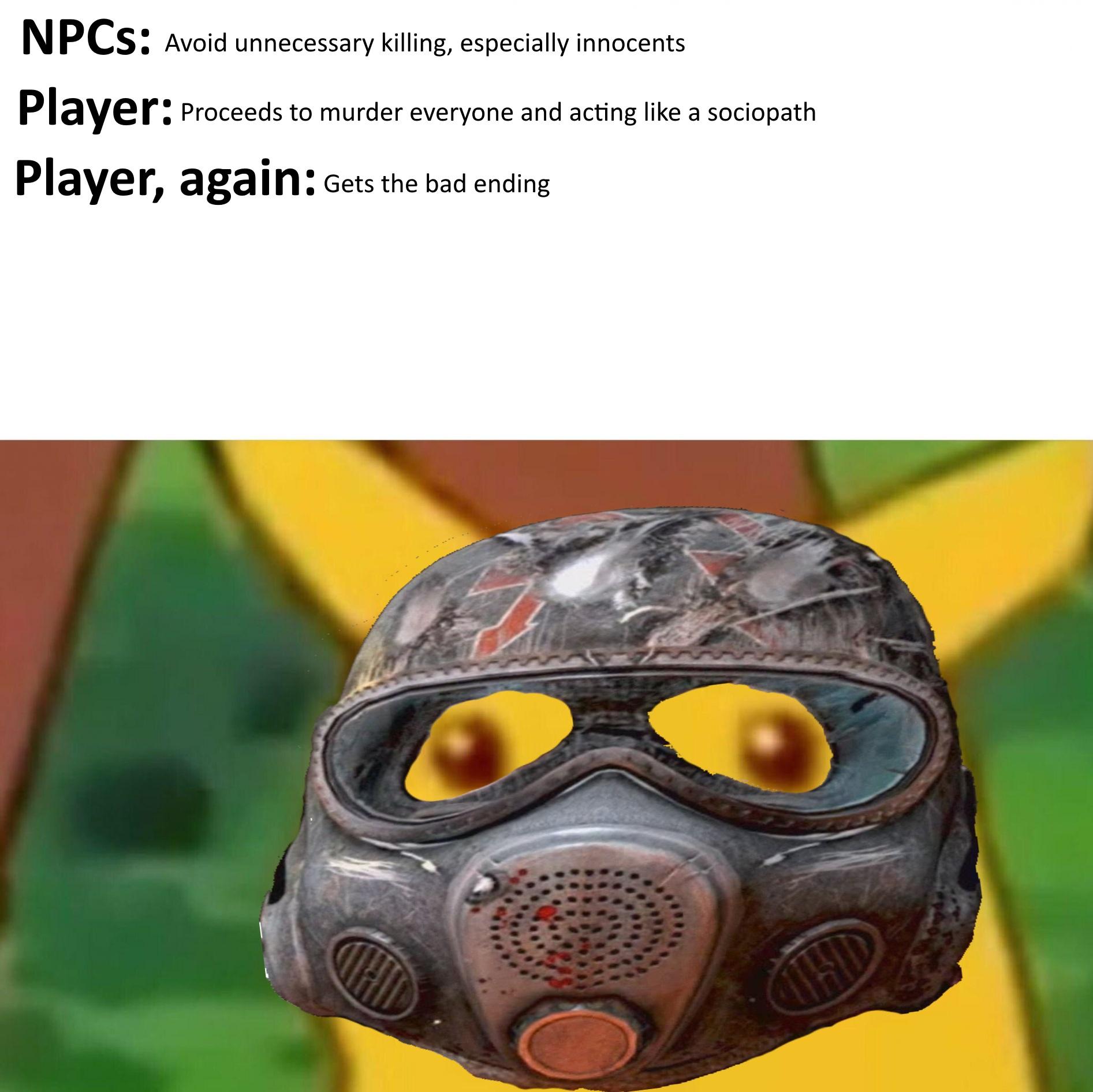 People who were surprised that they got the bad ending. | Scrolller