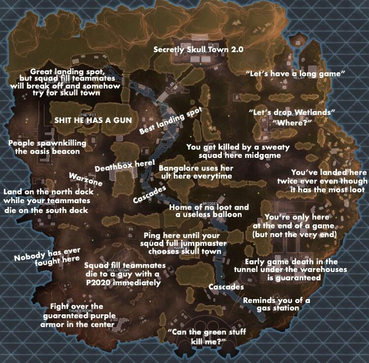 Perfect map of apex and it's current state | Scrolller