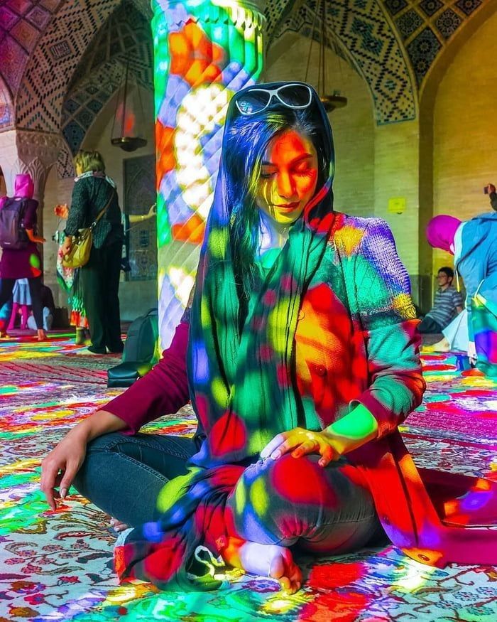 Persian Girl Inside A Mosque In Isfahan Iran Scrolller