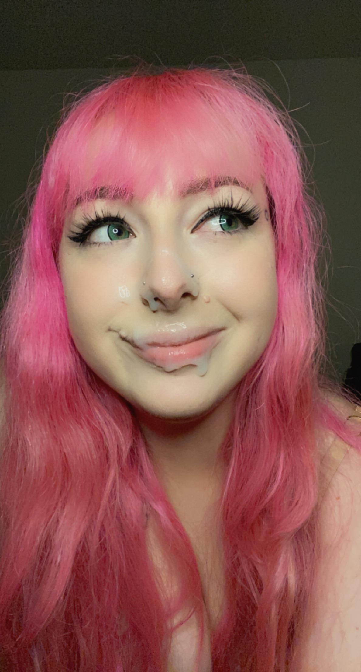 pink haired cumslut at your service [oc] | Scrolller