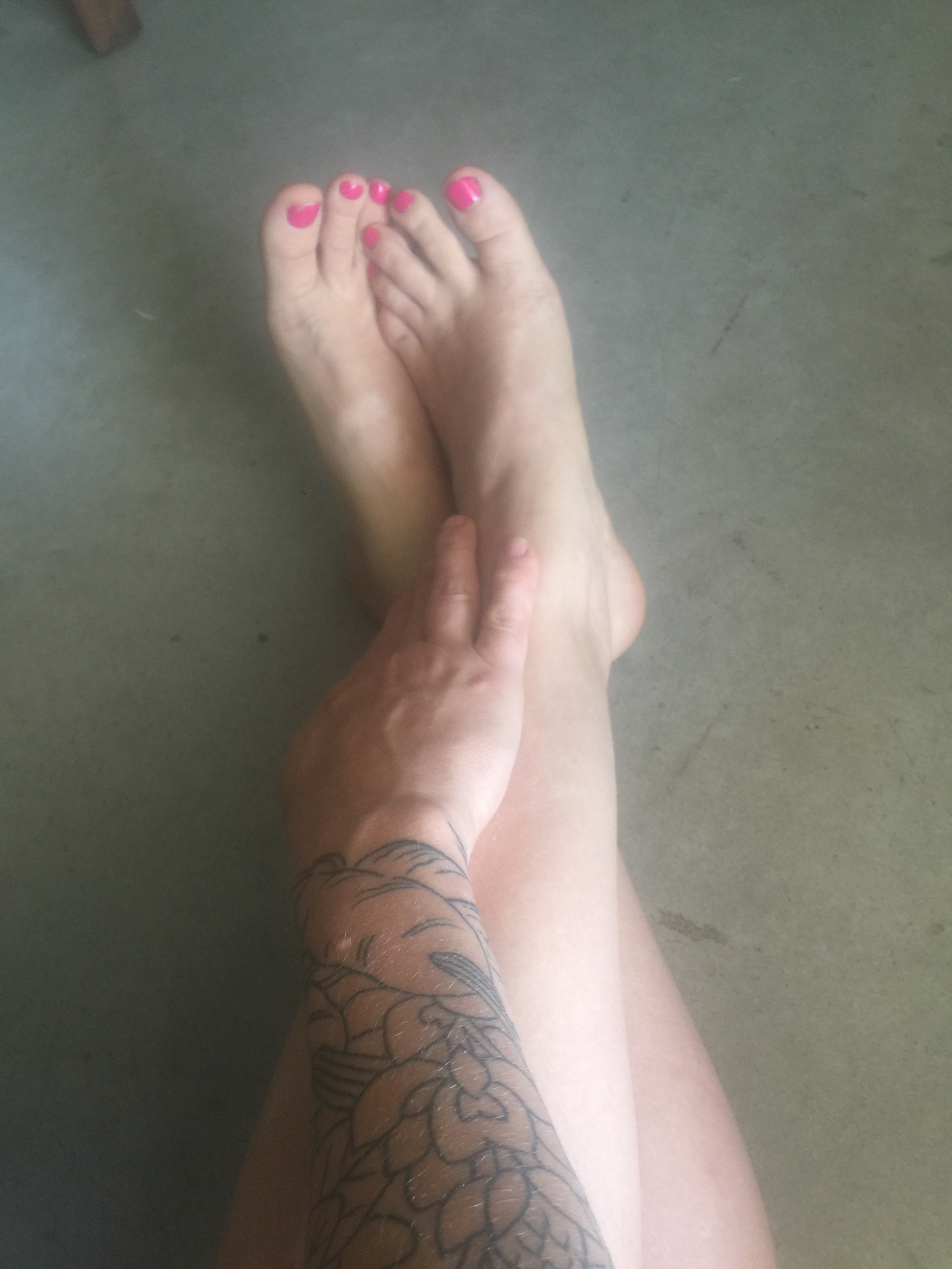 Pink toes! I never paint my nails but I did. | Scrolller