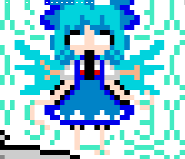 Pixel art Eldritch Cirno | Scrolller