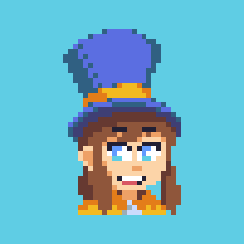 Pixel art of Hat Kid that I made some time ago | Scrolller