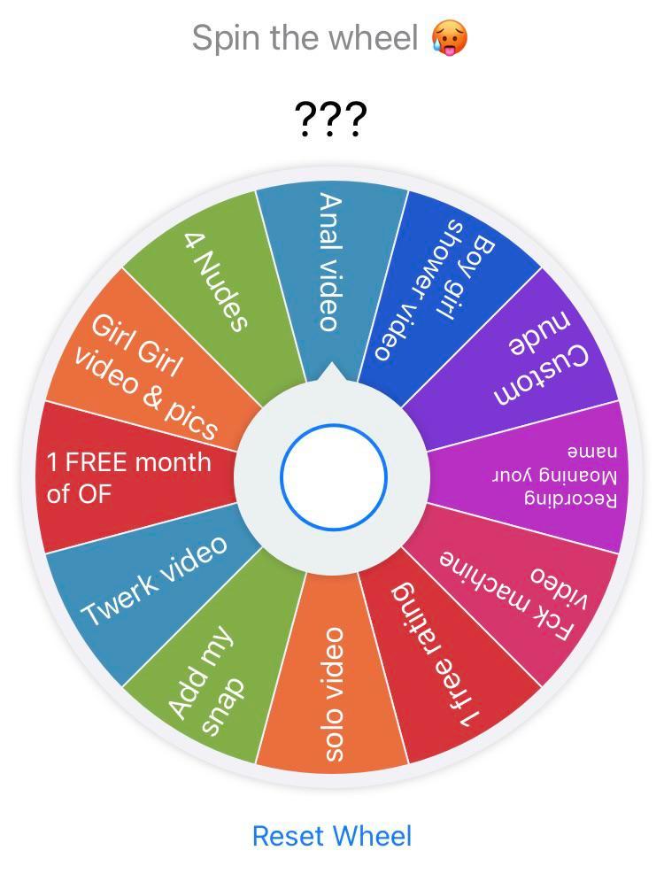 Playing games on my Onlyfans tonight! 💖 Spin the Wheel 💖 | Scrolller