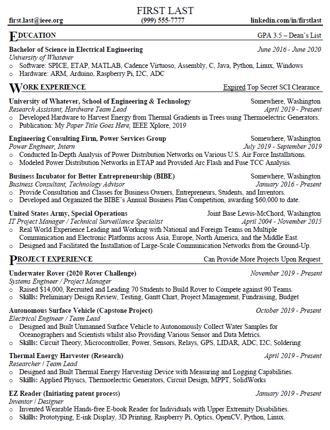 Please critique my resume | Scrolller