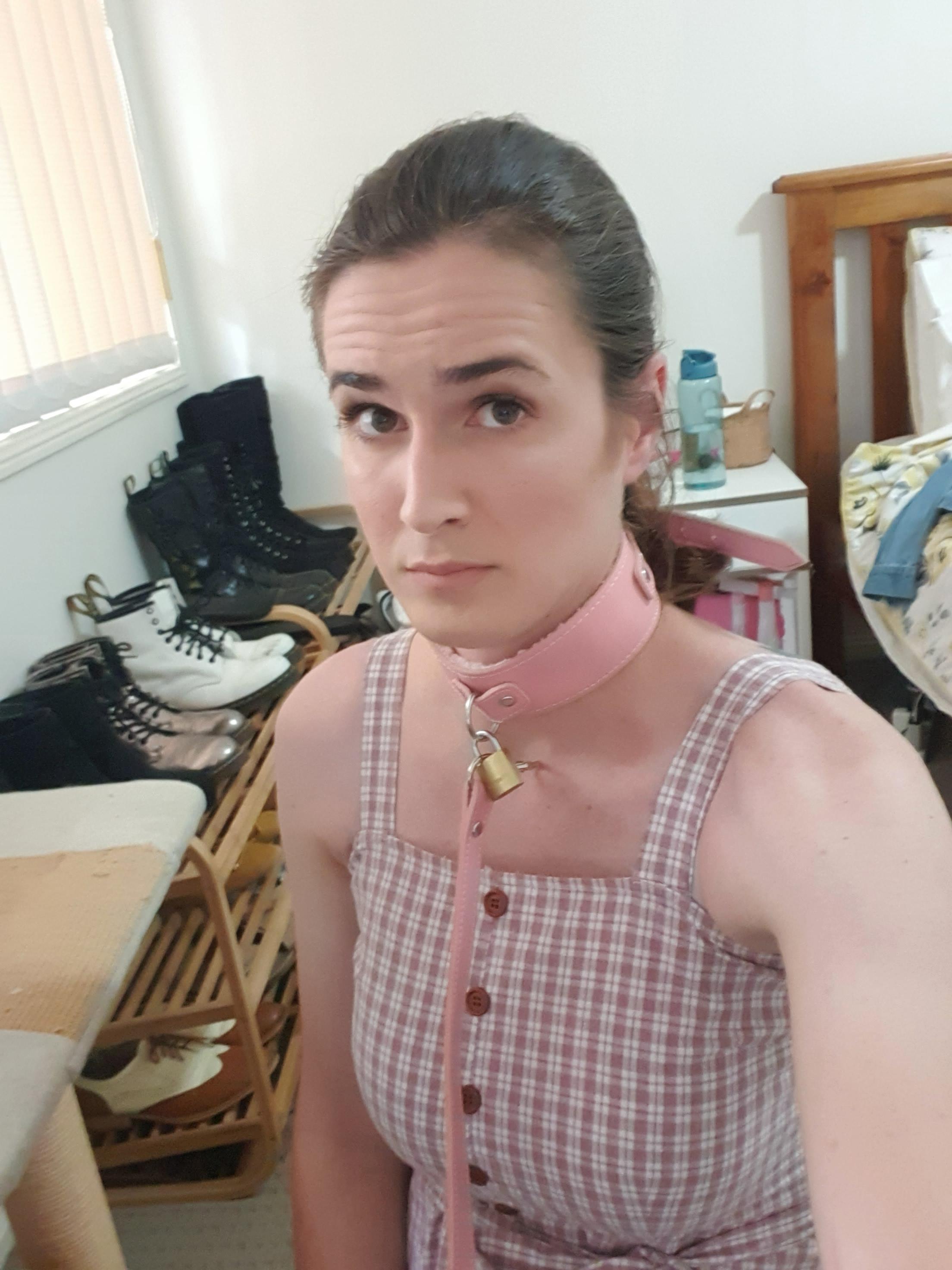 Please don't make me go outside like this mistress. It's too embarrassing. | Scrolller